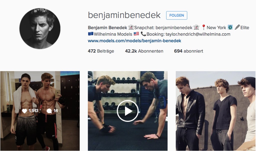 Benjamin Benedek Instagram - Elite Model Look